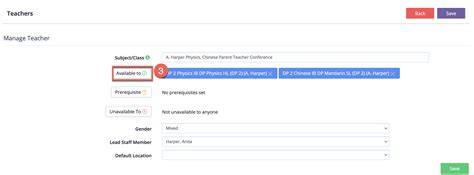 Adding Classes For A Teacher After Meetings Are Published