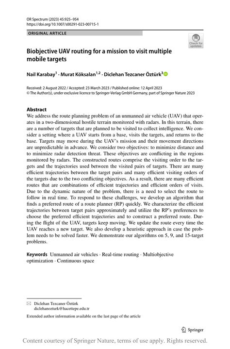 biobjective uav routing for a mission to visit multiple mobile targets