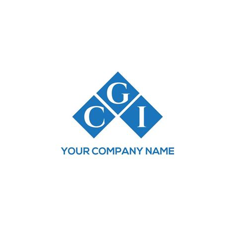 Cgi Letter Logo Design On White Background Cgi Creative Initials