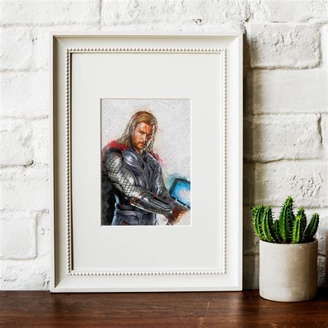 Thor Poster Marvel Avengers Superhero Fan Art Prints Etsy UK