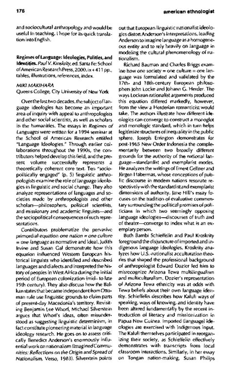Pdf Regimes Of Language Ideologies Polities And Identitiesregimes