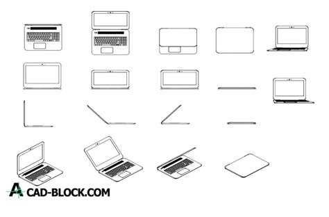 CAD Laptops D DWG Free CAD Blocks