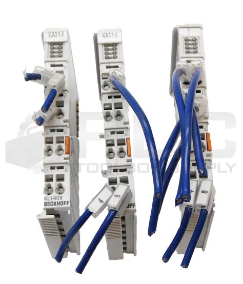LOT OF 3 BECKHOFF KL1408 8 CHANNEL DIGITAL INPUT 24VDC PLC Toolbox Supply