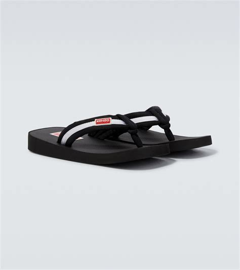 Kenzo - Logo striped thong sandals Kenzo