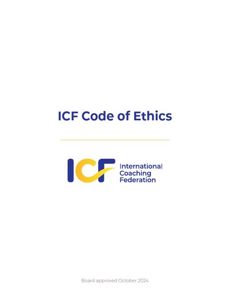 Icf Ethics Code Of Ethics 2025 Pdf Conflict Of Interest