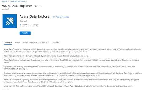 Creating An Azure Data Explorer Cluster