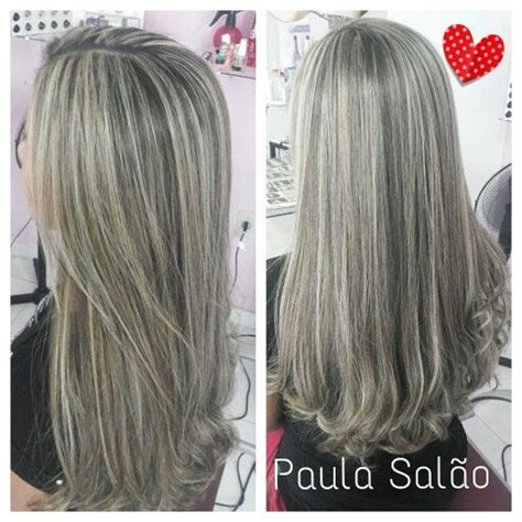 Pin De Lannete Moore Em Hair Idéias De Cabelo Loiro Cabelo Grisalho Feminino Luzes Cabelo