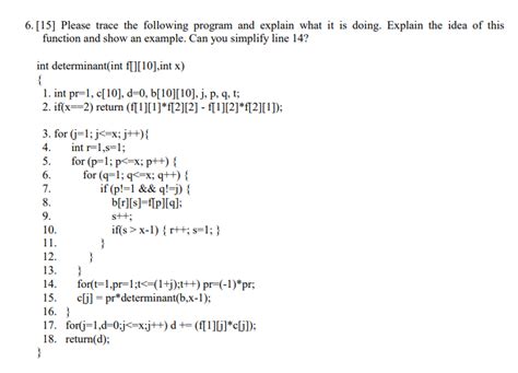 6 15 Please Trace The Following Program And