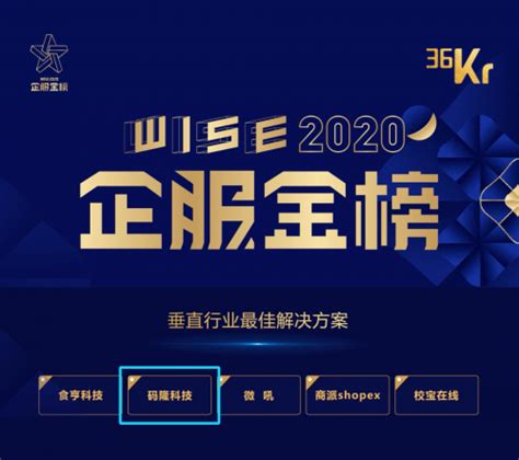 码隆科技入选36氪「wise 2020 企服金榜」 极客公园