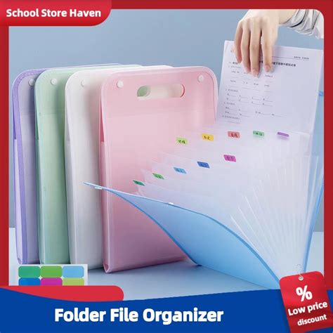 Folder File Organizer Document Storage 13 Layer Test Paper Folder