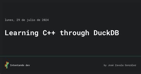 learning c through duckdb intentando dev