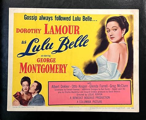 Lulu Belle 1948 Original Title Lobby Card Dorothy Lamour George