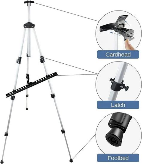 Підставка для Картин По Номерам Планшета Мольберт Тренога Тринога Алюмінієва З Чохлом