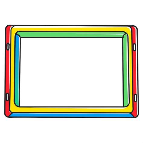 Premium Vector Rectangle Shape Colorful Frame