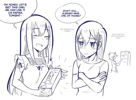 Rule 34 3girls Age Difference Ange Angeban93 Apron Blush Casual