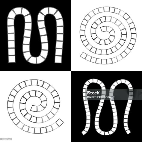 추상 미래 미로 어린이 게임 흰색 사각형 검은 윤곽선 흰색 배경에 고립에 대 한 서식 파일을 설정 합니다 벡터 0명에 대한 스톡 벡터 아트 및 기타 이미지 Istock