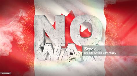 아니 전쟁 개념입니다 캐나다의 국기입니다 매우 상세한 직물 질감을 흔들었다 3d 그림입니다 0명에 대한 스톡 사진 및 기타