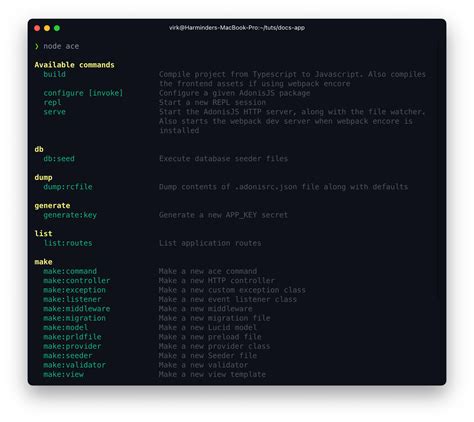 Ace 继续深入 AdonisJS 中文文档 x AdonisJS NodeJS 技术论坛