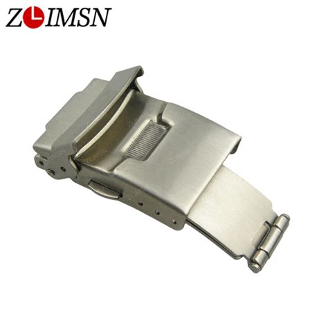 Zlimsn Deployment Clasp Stainless Steel Brushed Automatic Double Push