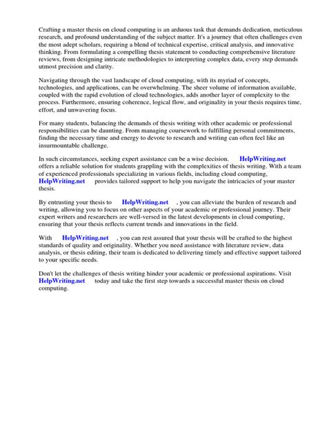 Master Thesis Cloud Computing Pdf Cloud Computing Computing