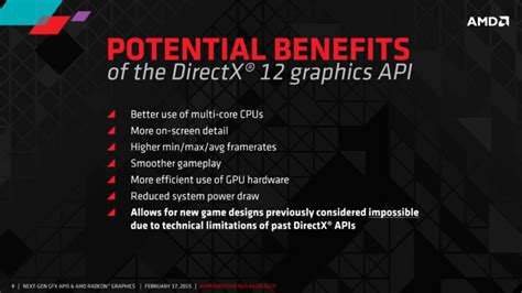 Nvidia And Amd Ready For Next Generation Directx 12 Api Showcase New Features And Benefits Of