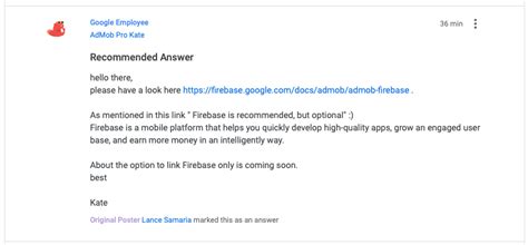 Admob Link To Firebase Not Showing In App Settings Stack Overflow