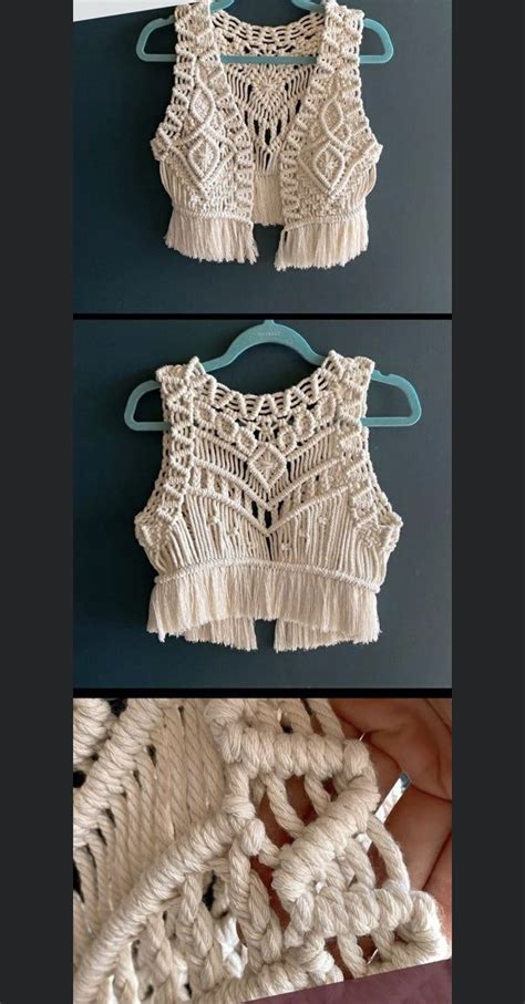 Macrame Crochet Top With Tassels
