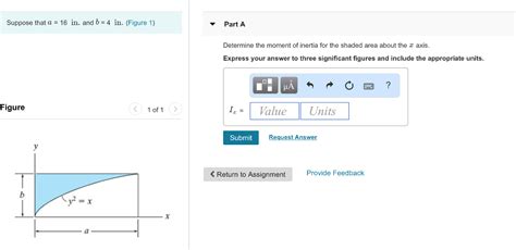 Solved Suppose That A 16 In And B 4 In Figure 1 Chegg Com