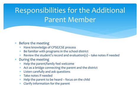 PPT CPSE CSE Additional Parent Member Training PowerPoint