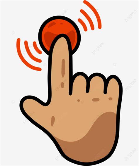 Hand Pressing Button Hand Press Button Hand Pressing Icon Hand