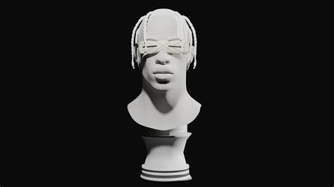 Travis Scott Glasses Obj Fbx And Blend File Free Vr Ar Low Poly 3d
