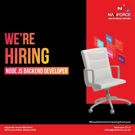 Find Web Developer Bangladesh 🚀 Were Hiring Nodejs Backend