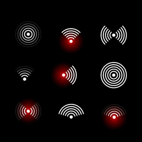 Premium Vector Wifi Signal Icons Set Internet Connection Signs