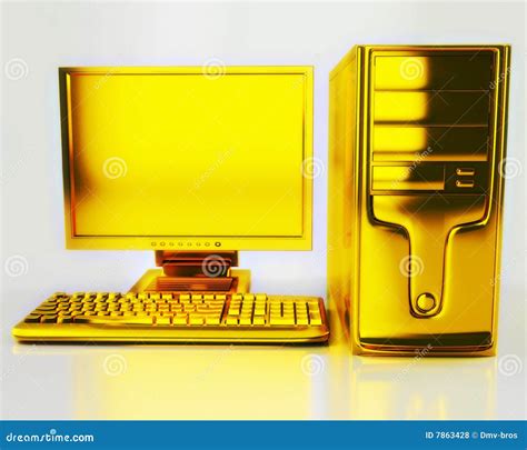 Gold Computer Stock Illustrations 72992 Gold Computer Stock Illustrations Vectors And Clipart