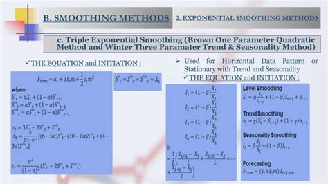 Week 4 Forecasting Time Series Smoothing And Decomposition M Awaluddin T Ppt