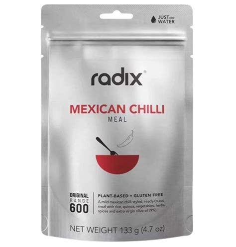 Radix Nutrition Original 600kcal Meal Mexican Chilli Bennys Boardroom