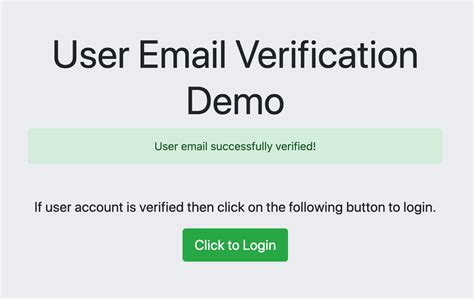 Bootstrap Email Verification Template
