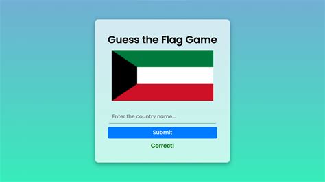 guess the flag game using html css and javascript with source code sourcecodester