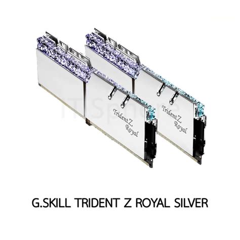 32gb 16x2gb Bus3600 Ram G Skill Trident Z Royal Silver Rgb Bus 3600 Shopee Thailand
