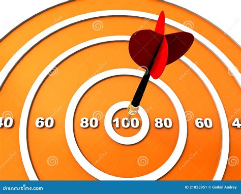Dart Hitting The Target Stock Illustration Illustration Of Background