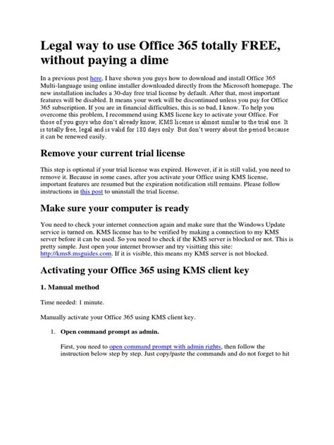 Kms Activator Office 365 Pro Plus Khắc Phục Lỗi Và Kích Hoạt Thành Công