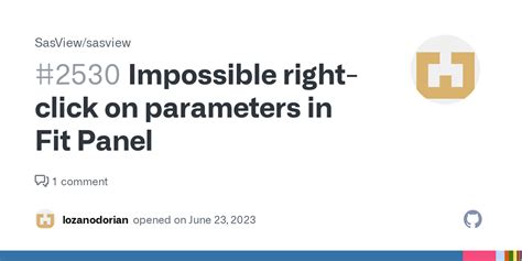 impossible right click on parameters in fit panel · issue 2530