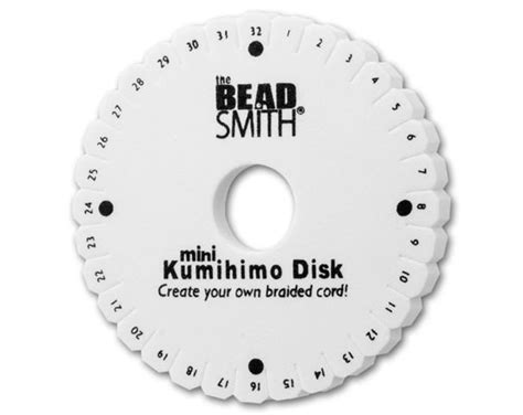 Mini Kumihimo Disk 10mm Thick Kumihimo Disk 32 Slot Round Kumihimo Disk 425 Inches Round