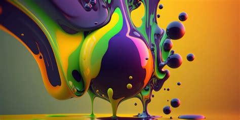 Premium Photo Abstract Liquid Vibrant Colours Very Colourful Ray