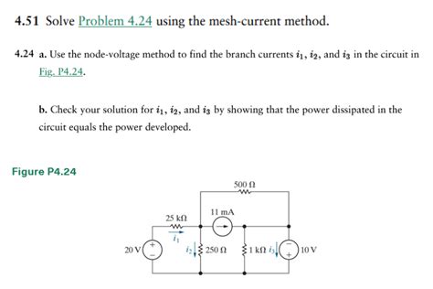 Solved Solve Problem Using The Mesh Current Chegg Com