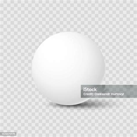 투명 한 배경에 격리 된 그림자와 현실적인 흰색 구입니다 디자인에 대한 모형 템플릿입니다 3d 공 또는 구 0명에 대한 스톡 벡터 아트 및 기타 이미지 Istock