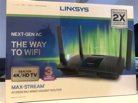 BNIB Linksys Max Stream AC2600 MU MIMO Gigabit Router Computers Tech Parts Accessories