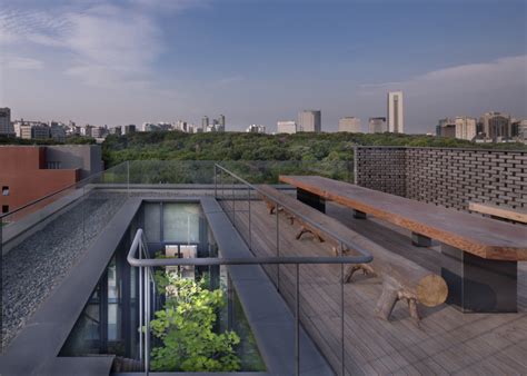 Perforated Brick Stairwells Front Wise Architectures Abc Office Block