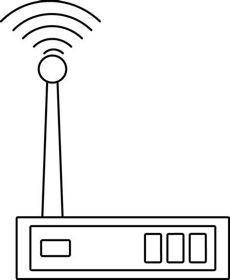 Wifi Router In Flat Style Vector Art At Vecteezy