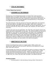 Enhancing Crime Reporting A Web Based System For Efficiency Course Hero